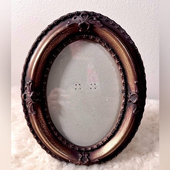 Accents | Vintage Wood Bronze Colored Oval Photo Frame | Poshmark